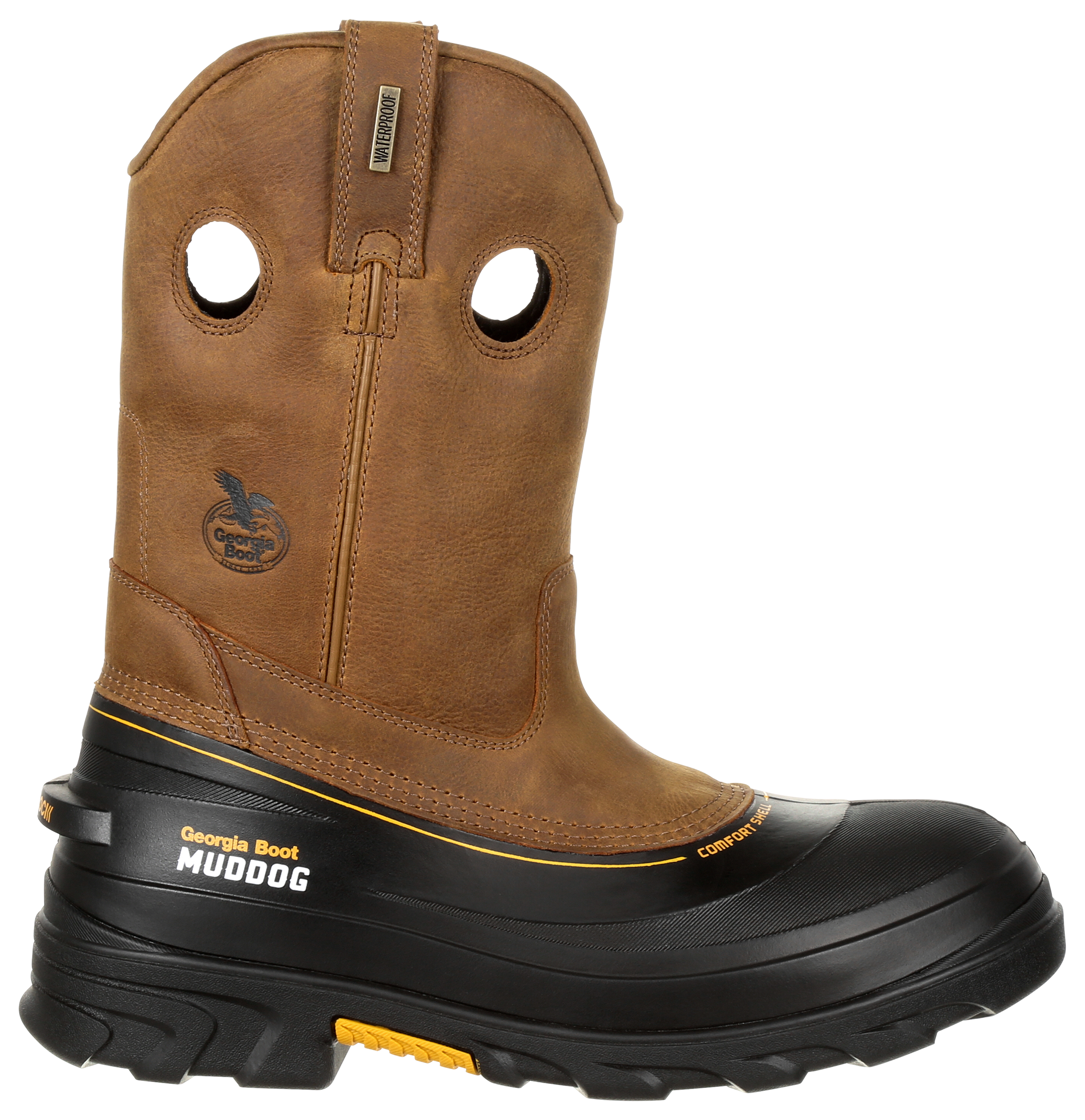 Georgia Boot Muddog Waterproof Composite Toe Wellington Work Boots for ...